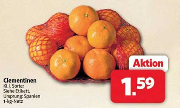 Clementinen 1-Kg-Netz Angebot bei Markant - ProspektGuru.de