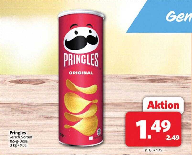Pringles Verschiedene Sorten 165-G Dose Angebot bei Markant ...