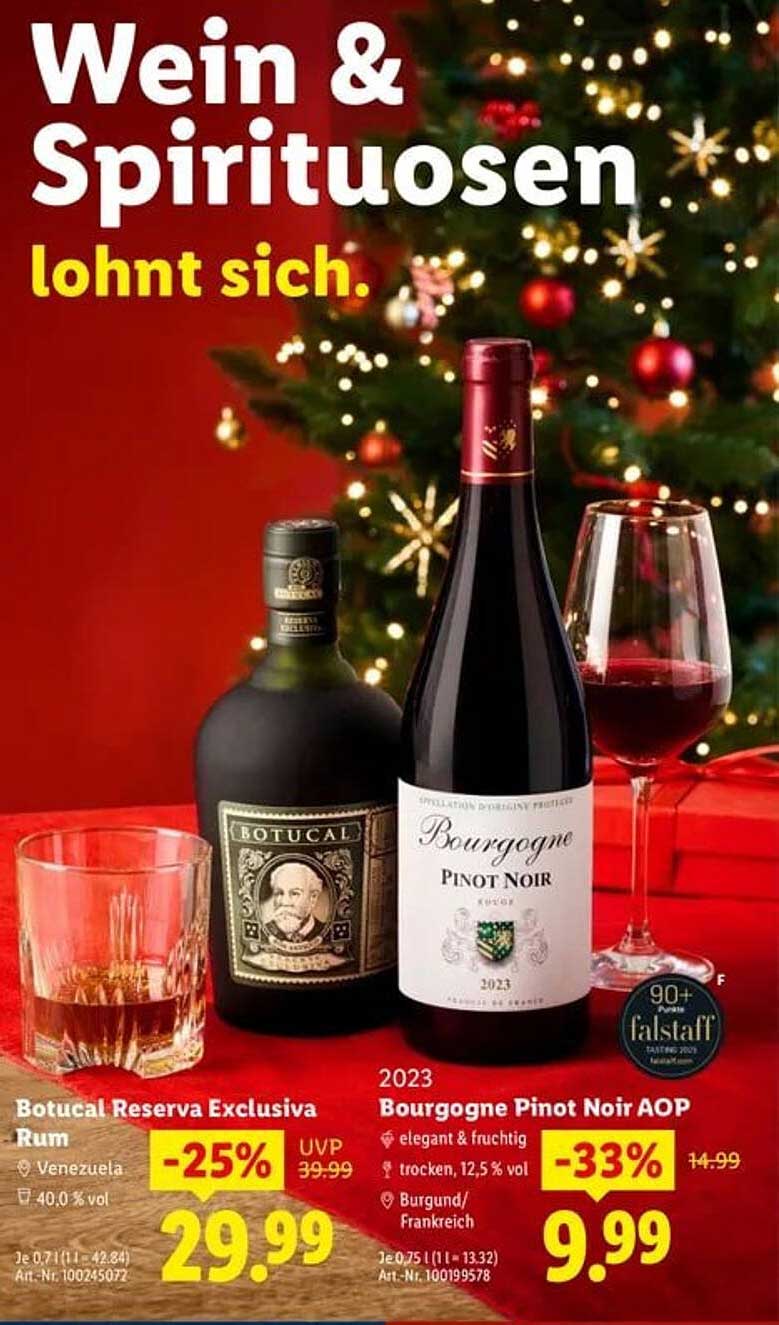 Wein & Spirituosen - Botucal Reserva Exclusiva Rum Und Bourgogne Pinot ...