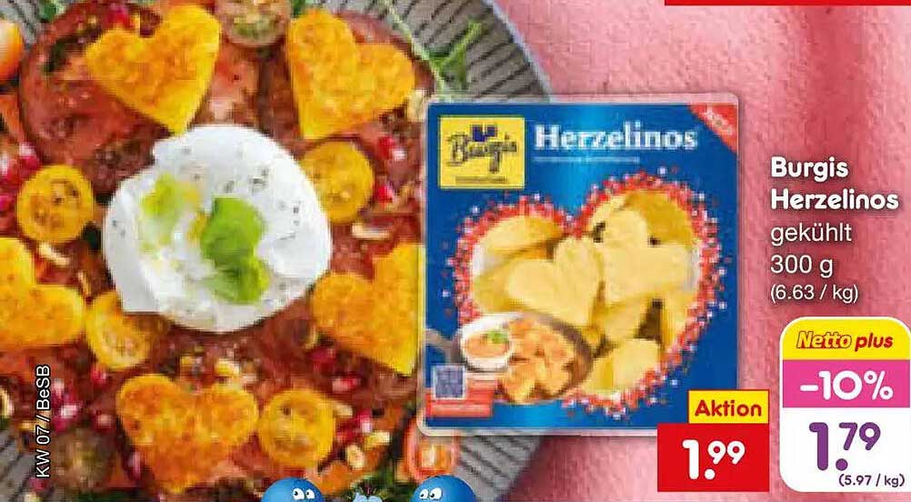 Burgis Herzelinus Gekühlt 300 G Angebot bei Netto Marken-Discount ...