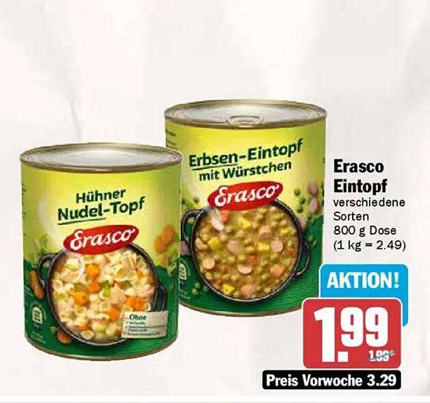 Erasco Eintopf Angebot bei Simmel - ProspektGuru.de