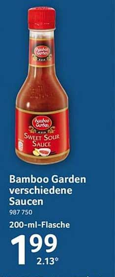 Bamboo Garden Sweet Sour Sauce 200 Ml Angebot bei Selgros - ProspektGuru.de