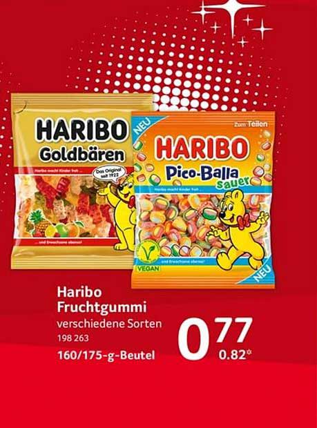 Haribo Fruchtgummi Verschiedene Sorten Angebot bei Selgros