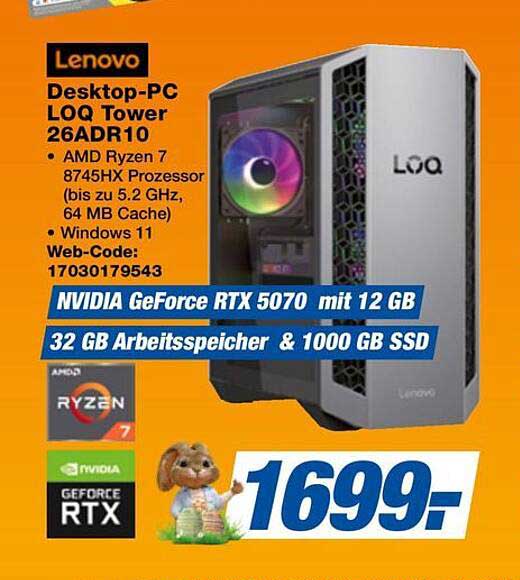 Desktop-Pc Loq Tower 26Adr10 Angebot bei Expert - ProspektGuru.de