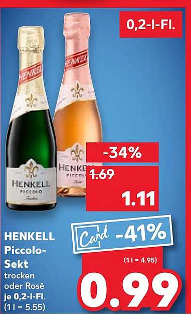 Henkell Piccolo-Sekt Angebot bei Kaufland
