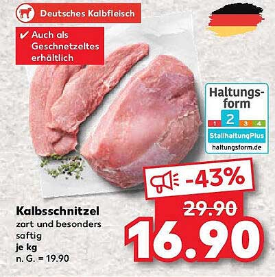Kalbsschnitzel Angebot bei Kaufland - ProspektGuru.de