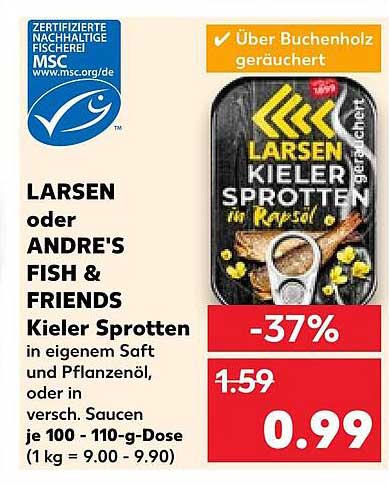 Larsen Kieler Sprotten Angebot bei Kaufland