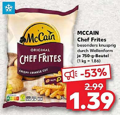 Mccain Chef Frites Angebot bei Kaufland