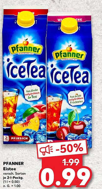 Pfanner Eistee Angebot bei Kaufland