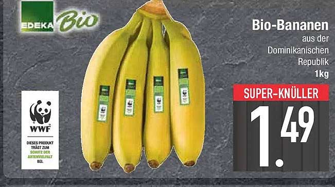 Edeka Bio Wwf Bananen Die Ideale Zwischenmahlzeit, Aus Der ...