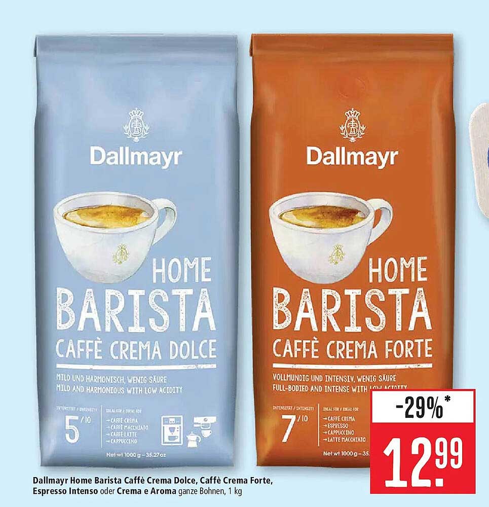 Dallmayr Home Barista Caffè Crema Dolce, Versch. Sorten, Ganze Bohnen ...