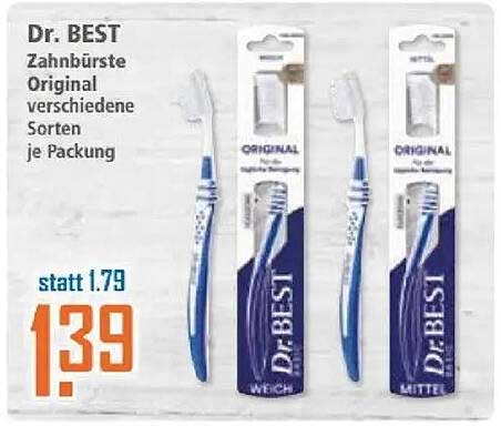 Dr. Best Zahnbürste Original Verschiedene Sorten Je Packung Angebot bei ...