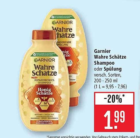 Garnier Fructis Shampoo Oder Spülung Versch. Sorten, 200 - 250 Ml ...