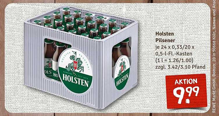 Holsten Pilsener Je 24 X 0,33/20 X 0,5 L-Fl- Kasten Angebot bei nahkauf ...