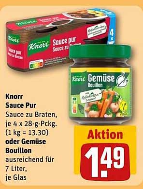 Knorr Sauce Pur Sauce Zu Braten, Je 4 X 28-G-Pckg. (1 Kg = 13.30) Oder ...