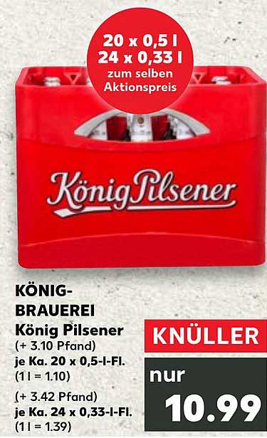 Fabelhafte Kãnig Pilsener Angebot Bild