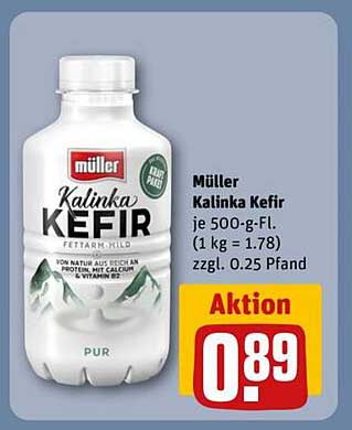 Müller Kalinka Kefir Angebot bei REWE Center - ProspektGuru.de