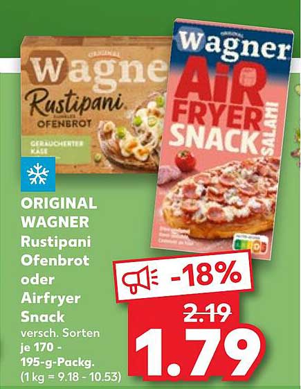 Original Wagner Rustipani Ofenbrot Oder Airfryer Snack Angebot bei ...