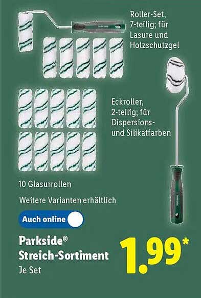 Parkside® Streich-Sortiment Je Set Angebot bei Lidl - ProspektGuru.de