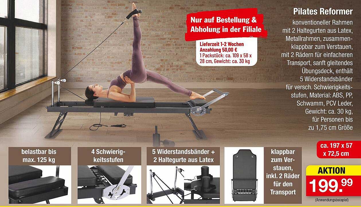 Pilates Reformer Angebot bei Zimmermann - ProspektGuru.de