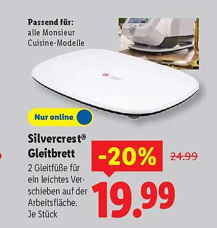 Silvercrest® Gleitbrett Angebot bei Lidl - ProspektGuru.de