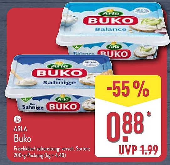 Arla Buko Angebot bei Aldi Nord