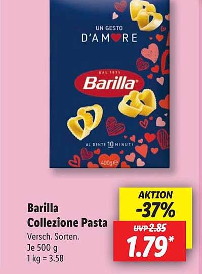 Barilla Collezione Pasta Angebot bei Lidl - ProspektGuru.de