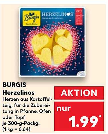 Burgis Herzelinos Angebot bei Kaufland