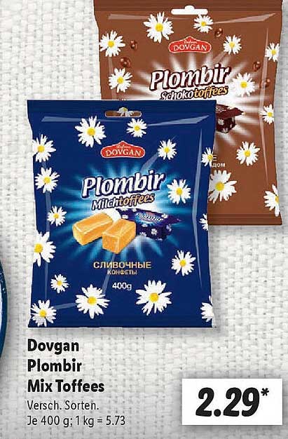 Dovgan Plombir Mix Toffees Angebot bei Lidl - ProspektGuru.de