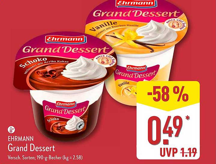 Ehrmann Grand Dessert Angebot bei Aldi Nord - ProspektGuru.de
