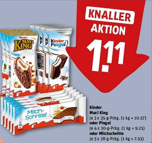 Kinder Maxi King Angebot bei REWE