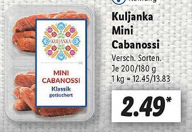 Kuljanka Mini Cabanossi Angebot bei Lidl