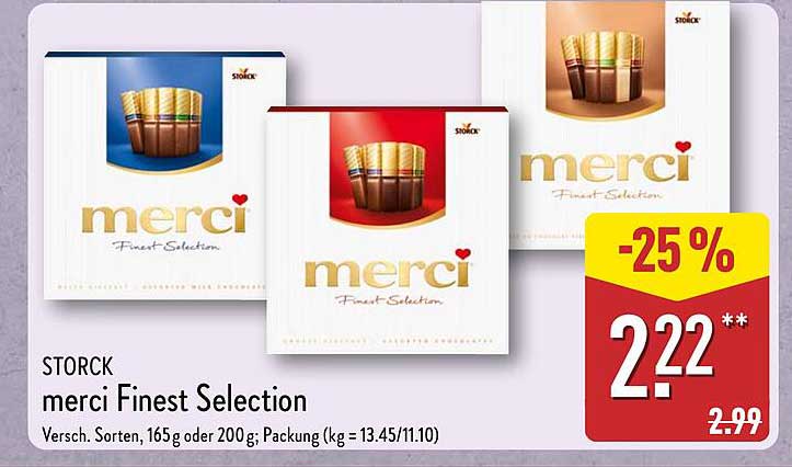 Merci Finest Selection Angebot bei Aldi Nord