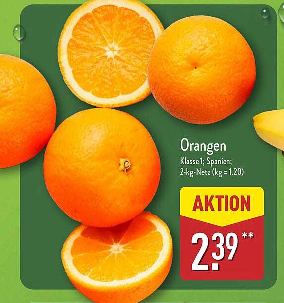 Orangen Angebot bei Aldi Nord
