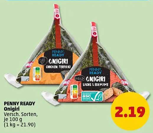Penny Ready Onigiri Angebot bei Penny - ProspektGuru.de