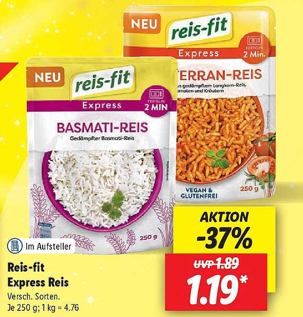 Reis-Fit Express Reis Angebot bei Lidl