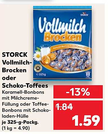 Storck Vollmilch-Brocken Oder Schoko-Toffees Angebot bei Kaufland