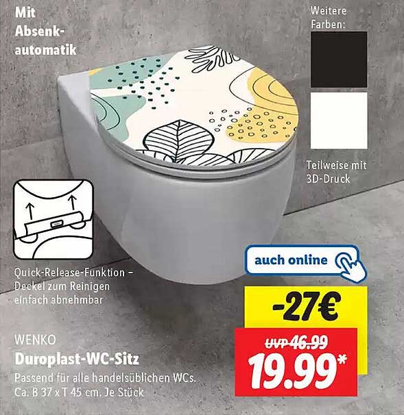 Wenko Duroplast-Wc-Sitz Angebot bei Lidl