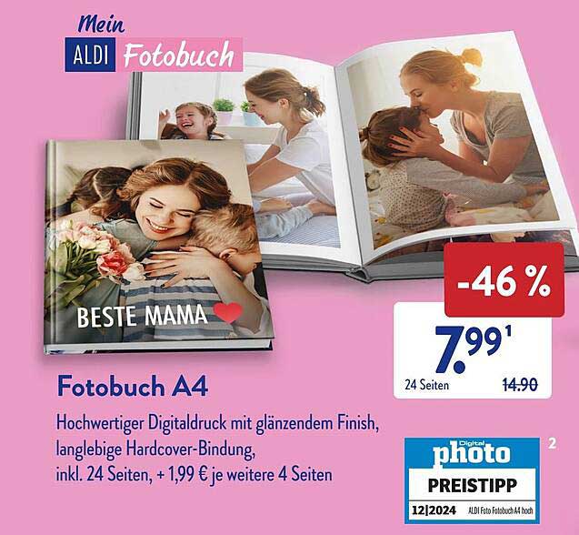 Fotobuch A4 Angebot bei Aldi Süd