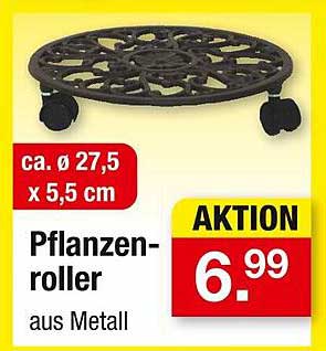Pflanzenroller Aus Metall Angebot bei Zimmermann
