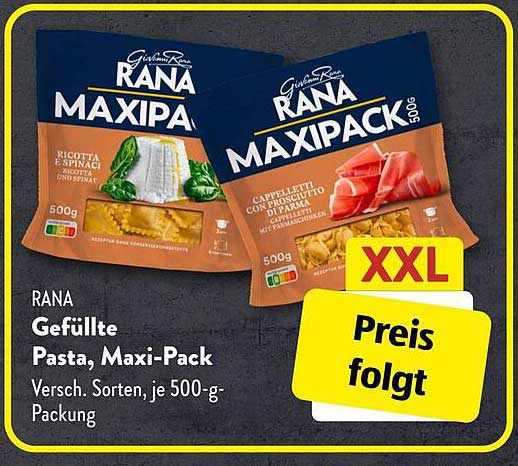 Rana Gefüllte Pasta, Maxi-Pack 500 G - Verschiedene Sorten Angebot bei ...