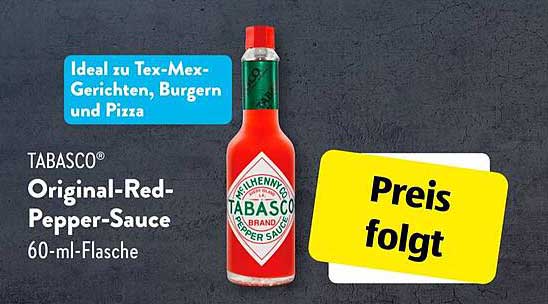 Tabasco® Original Red Pepper Sauce 60 Ml-Flasche Angebot bei Aldi Süd
