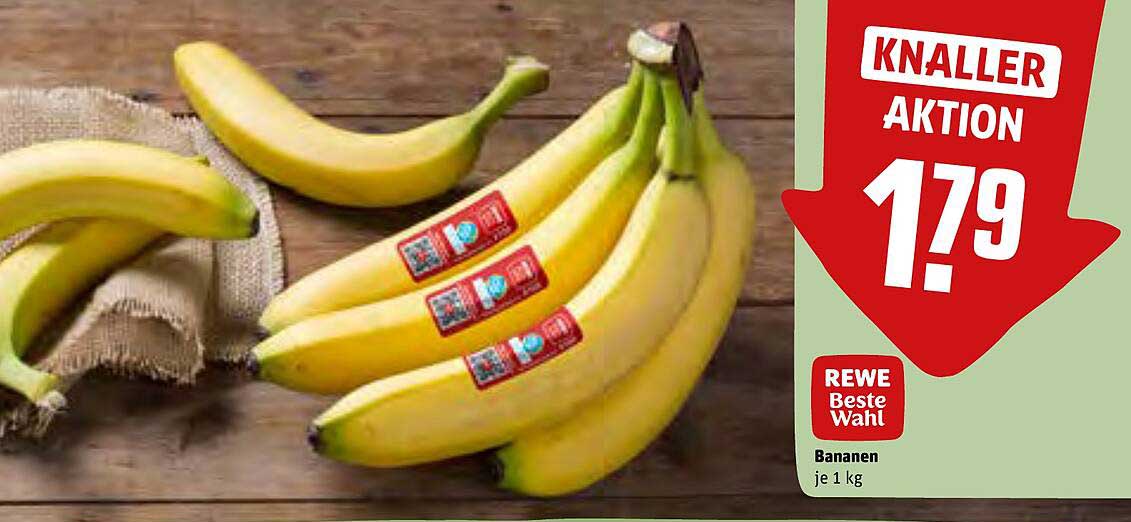 Bananen Angebot bei REWE