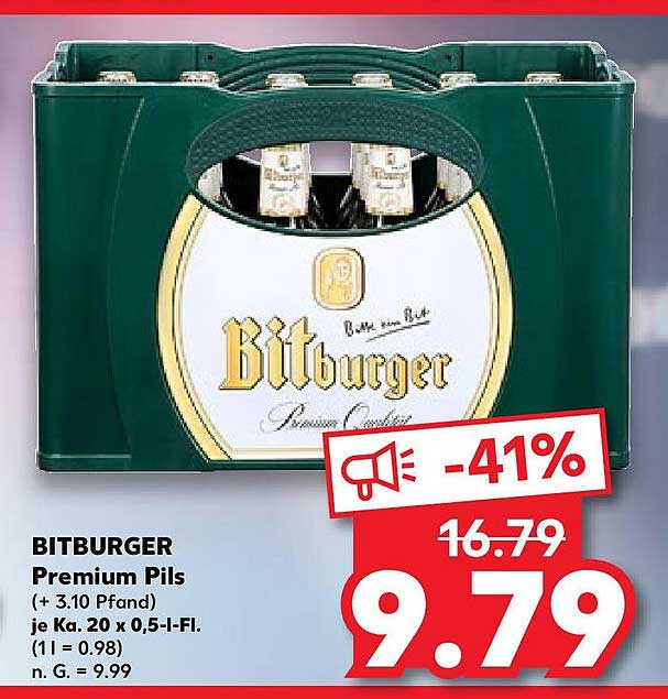Bitburger Premium Pils Angebot bei Kaufland