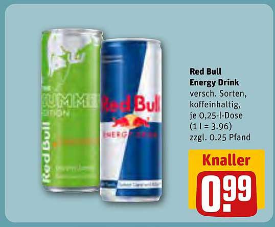 Red Bull Energy Drink Angebot bei REWE