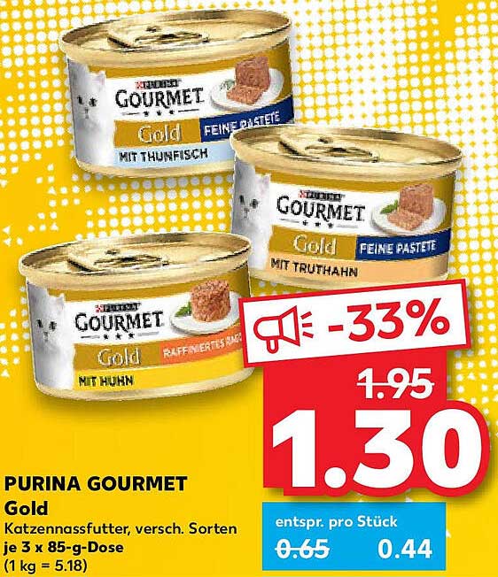 Wunderschöne Purina Gourmet Gold Angebot Fotos