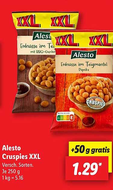 Alesto Cruspies Xxl Angebot bei Lidl