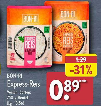 Bon-Ri Express-Reis Angebot bei Aldi Nord