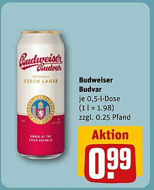 Budweiser Budvar Angebot bei REWE Center - ProspektGuru.de