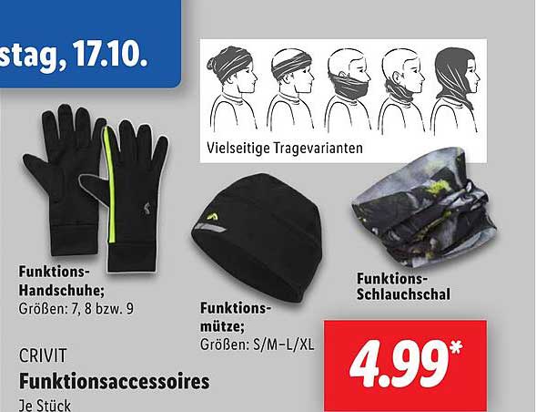 Crivit Funktionsaccessoires Angebot bei Lidl - ProspektGuru.de